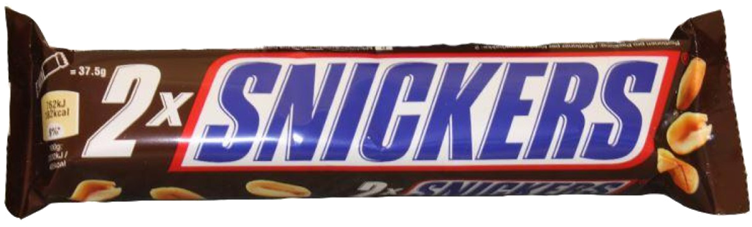 Snickers 2x Sokolat 75gr Clipart - Large Size Png Image - PikPng