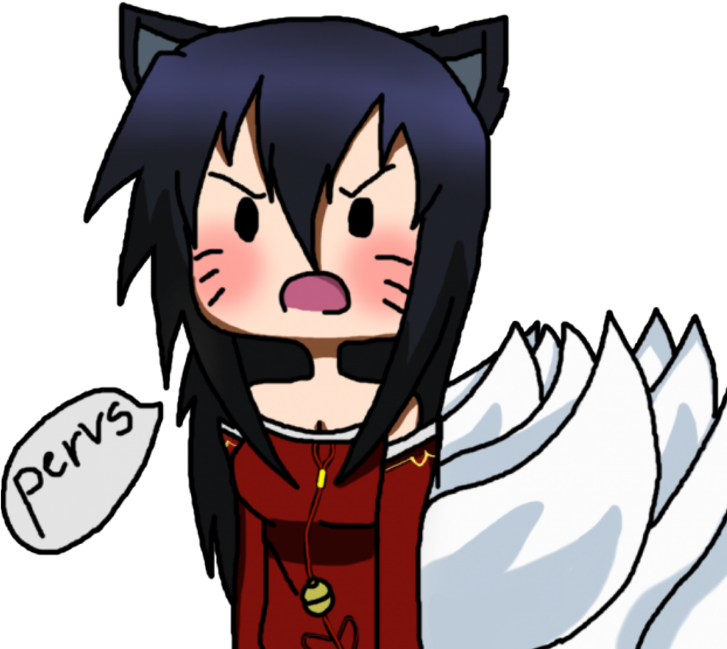 Ahri Sticker - League Of Legends Ahri Mad Clipart - Large Size Png ...
