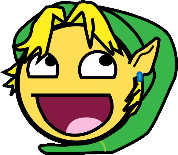 Awesome Face - Link Meme Face Clipart - Large Size Png Image - PikPng