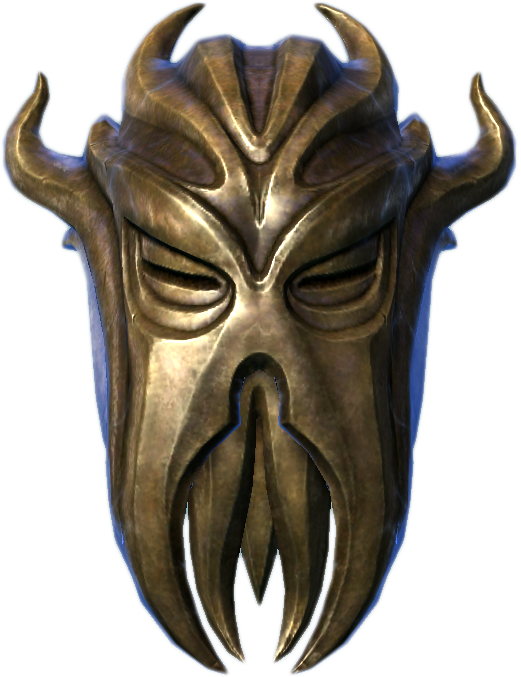 Skyrim Drawing Miraak - Skyrim Miraak Mask Clipart - Large Size Png ...