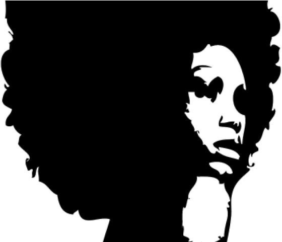Black Woman Afro Silhouette Png Clipart Large Size Png Image Pikpng