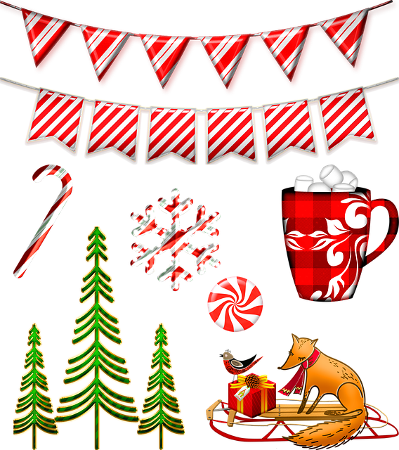 Free Photo Candy Cane Bunting Christmas Banner Christmas - Candy Cane ...