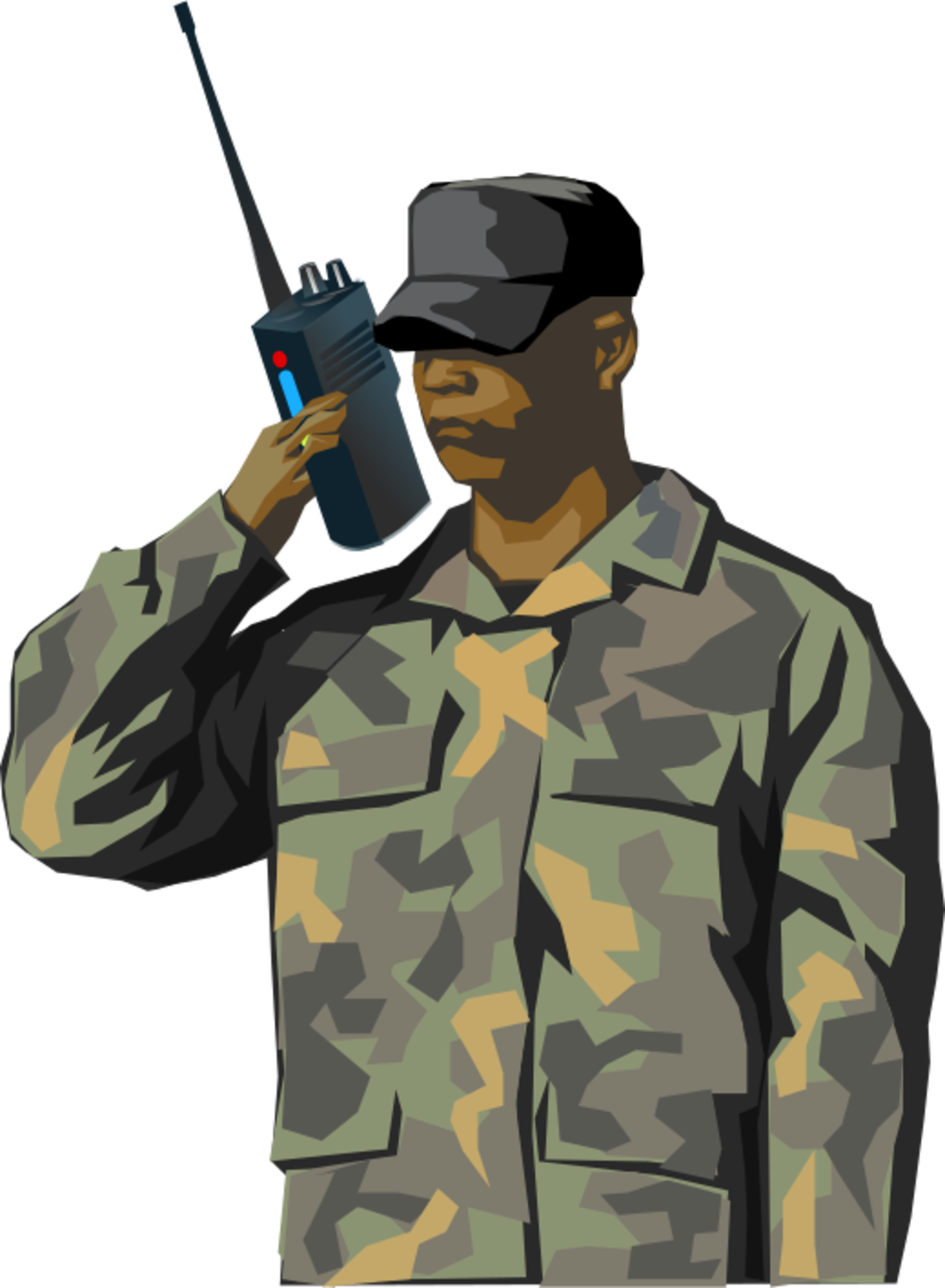 Military Clip Art Transprent Png Free Download - Soldier Walkie Talkie ...