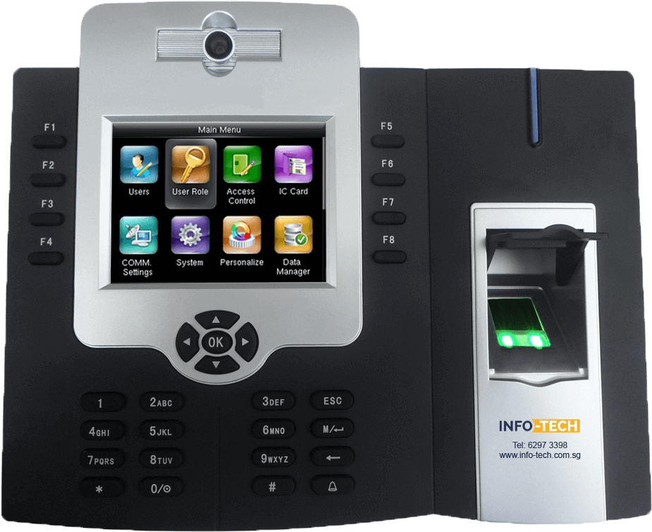 Fingerprint System With Sim Card - Iclock 880 Clipart - Large Size Png ...