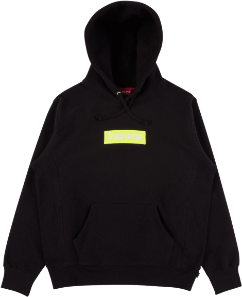 Box Logo Hooded Sweatshirt - Box Logo Supreme Clipart - Large Size Png ...