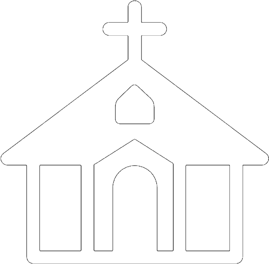 Download Church Clipart Icon - Church Symbol White Png Transparent Png ...