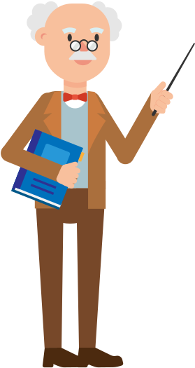 Professor Holding A Book Cartoon - Cartoon Clipart - Large Size Png ...