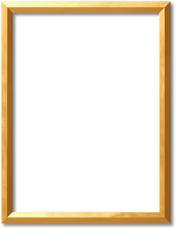 38mm Brushed Bronze Frame - Gold Rectangle Frame Clipart - Large Size ...
