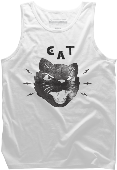 Angry Cat - Active Tank Clipart - Large Size Png Image - PikPng