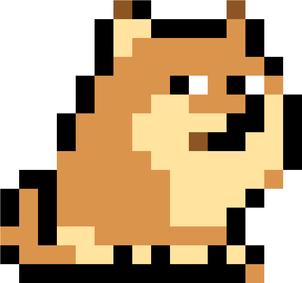 Doge - Roblox Pixel T Shirt Clipart - Large Size Png Image - PikPng