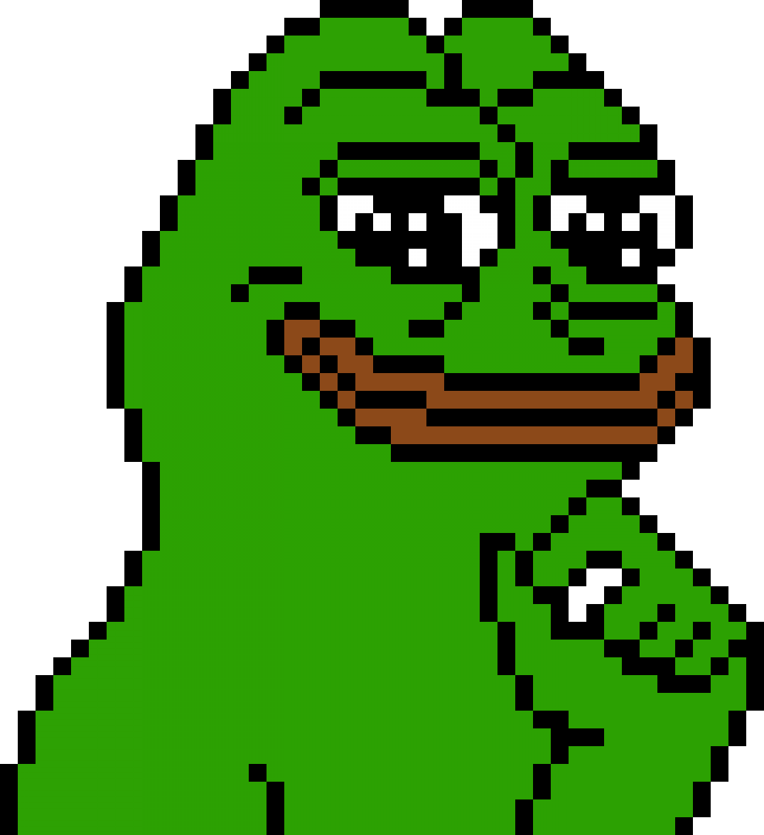 Pixel Pepe Clipart - Large Size Png Image - PikPng