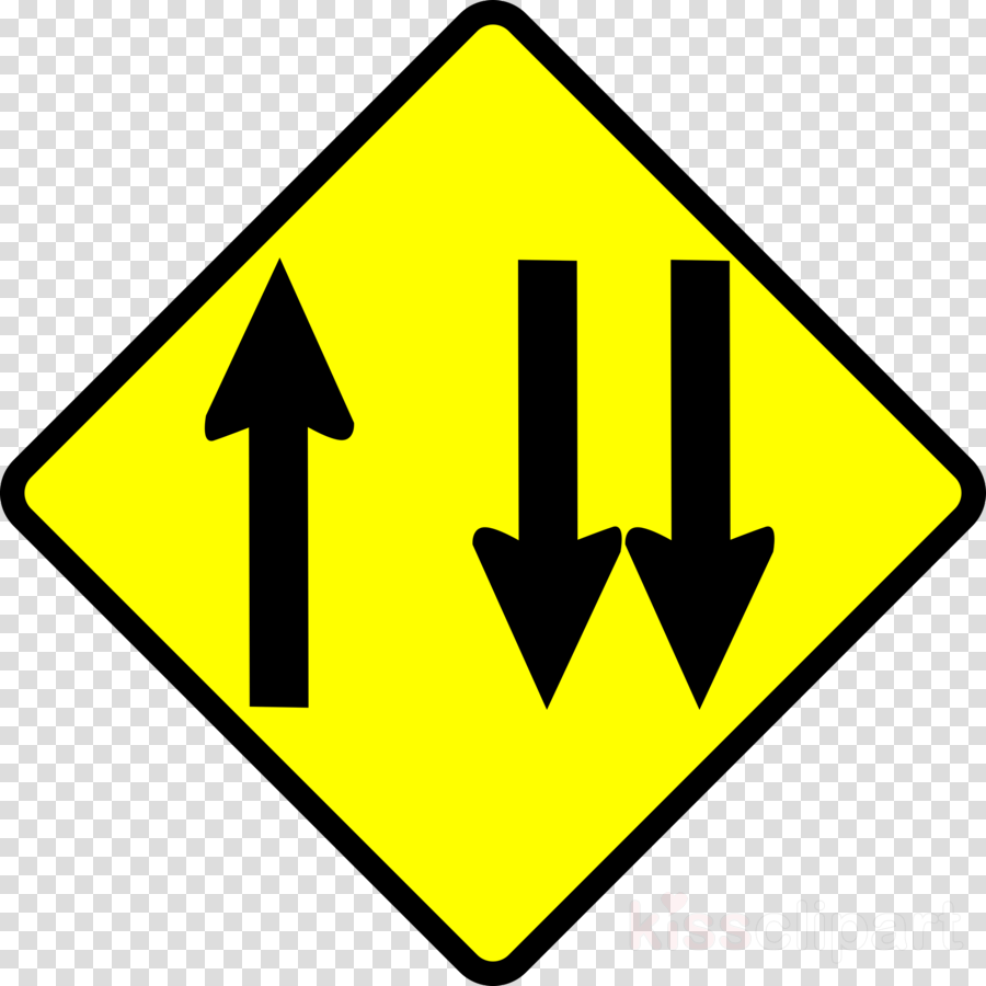 Download Download Two Arrow Sign Meaning Clipart Traffic Sign - St ...