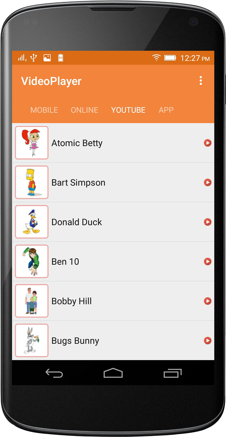 Local Video Player Android App - Smartphone Clipart - Large Size Png ...