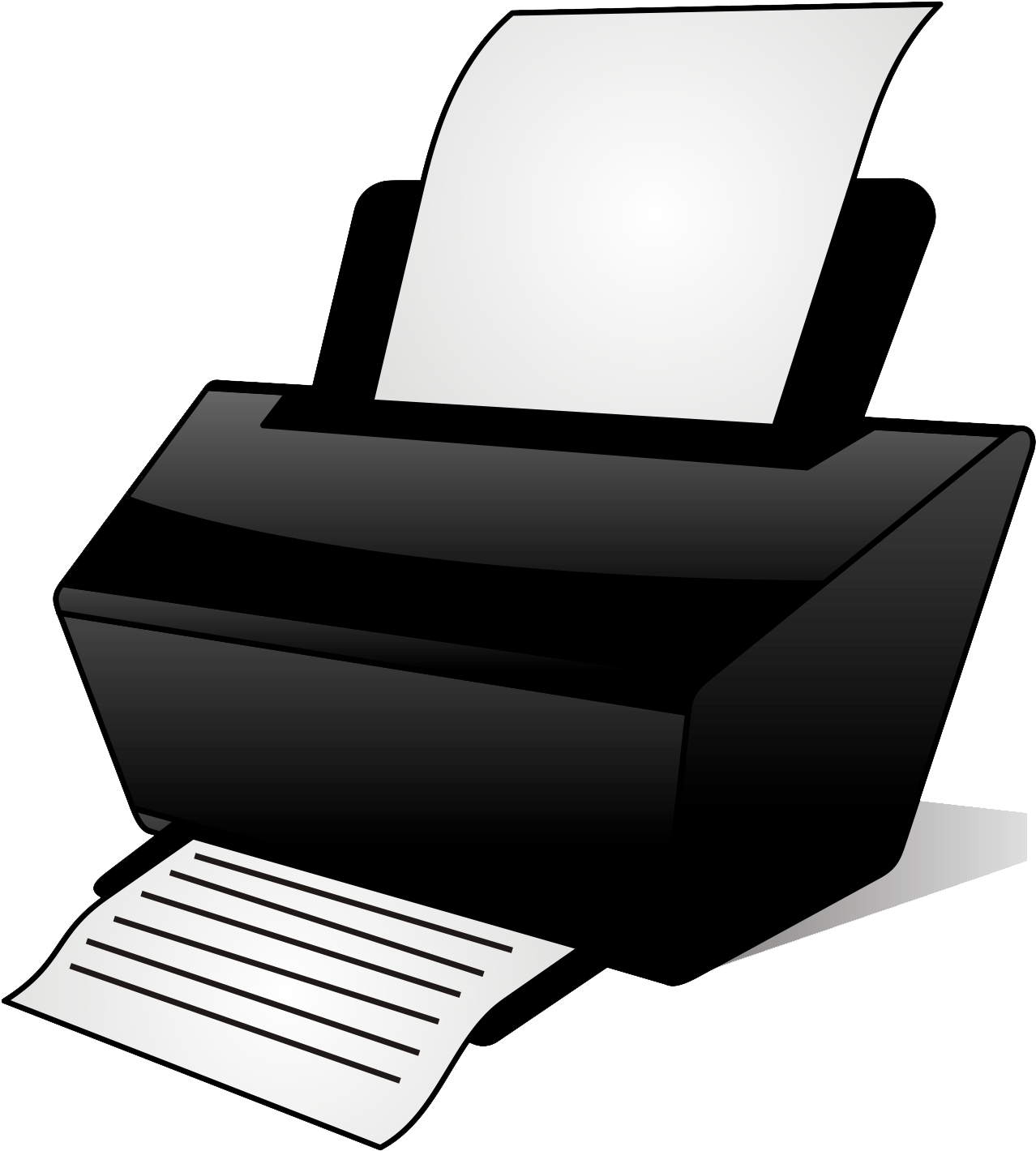 Download - Printer Black And White Png Clipart - Large Size Png Image ...