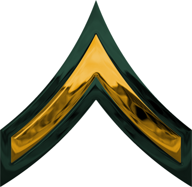 Download Chrome Us Army E-2 - Chrome Us Army Rank Clipart Png Download ...