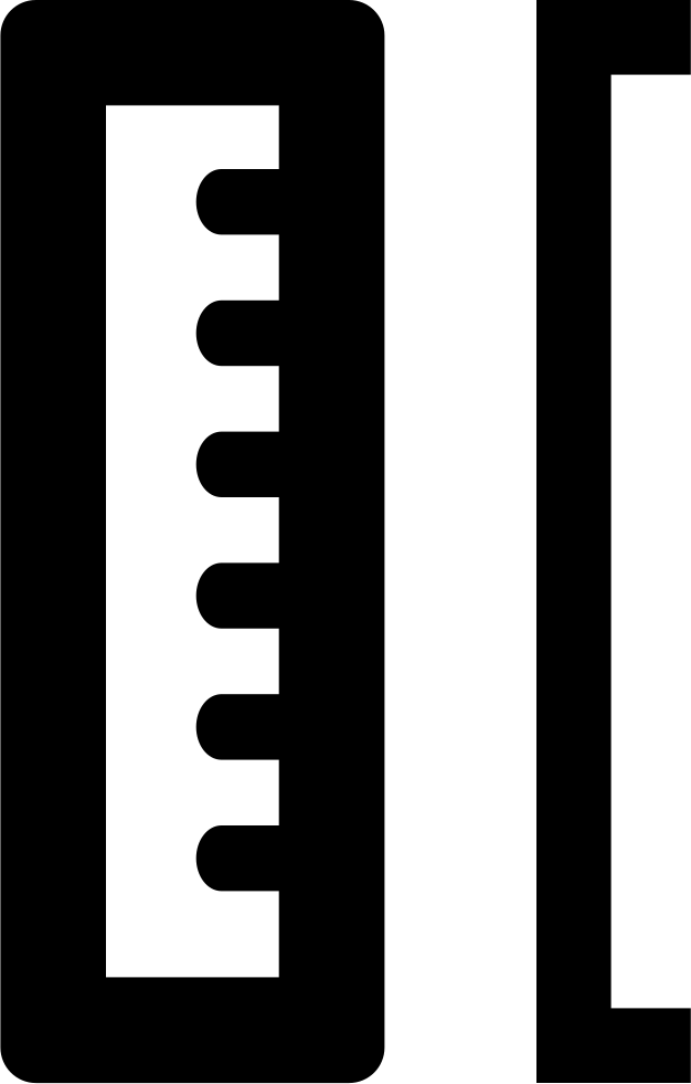 Distance Png Icon - Monochrome Clipart - Large Size Png Image - PikPng