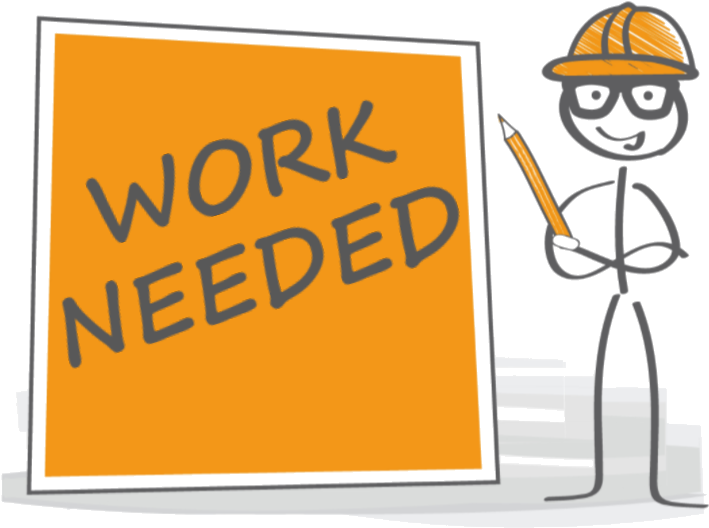 Work Needed Amoso Properties - Cartoon Clipart - Large Size Png Image ...