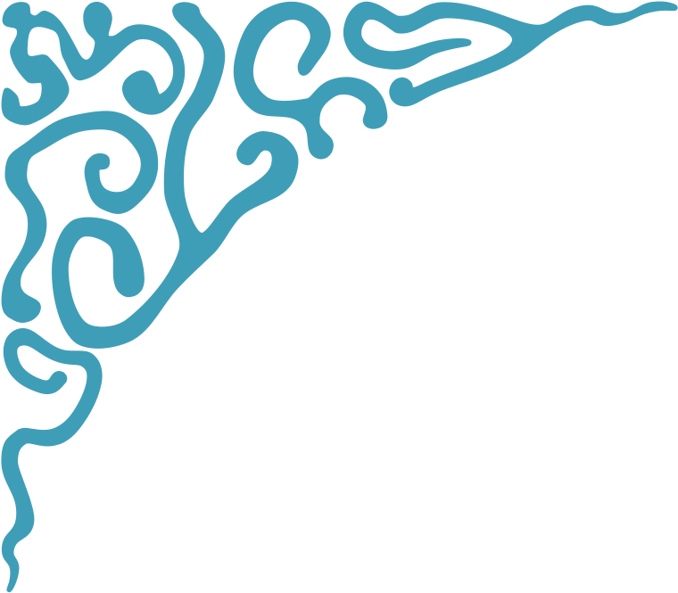 Fancy - Blue Corner Border Png Clipart - Large Size Png Image - PikPng