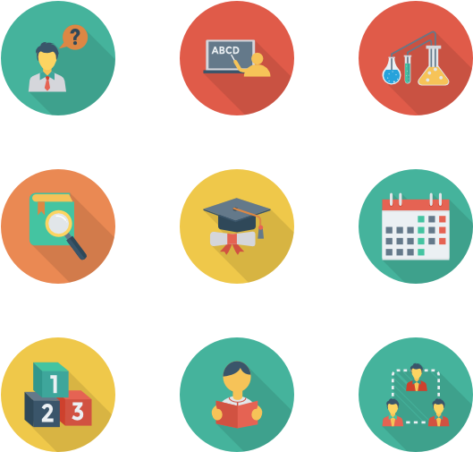 Education - Flat Icon Clipart - Large Size Png Image - PikPng