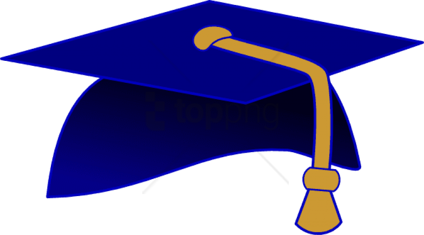 Free Png Gold Graduation Cap Png Png Images Transparent - Blue ...