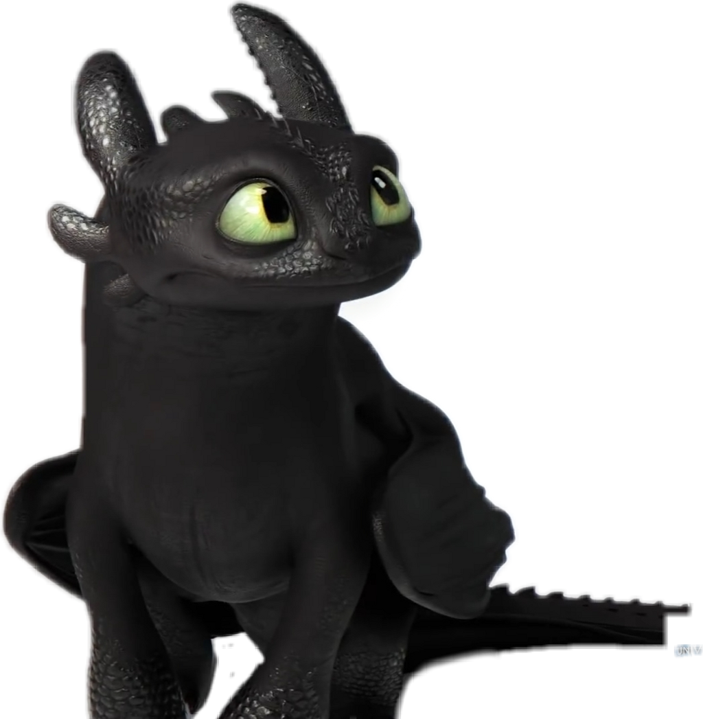 Toothless Sticker - Train Your Dragon Toothless Clipart - Large Size ...