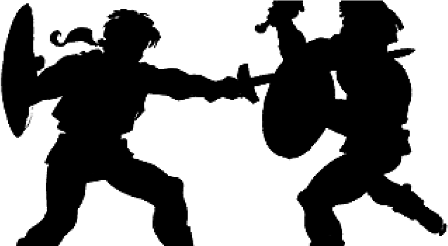 Sword Fighting , Png Download - Two People Sword Fighting Clipart ...