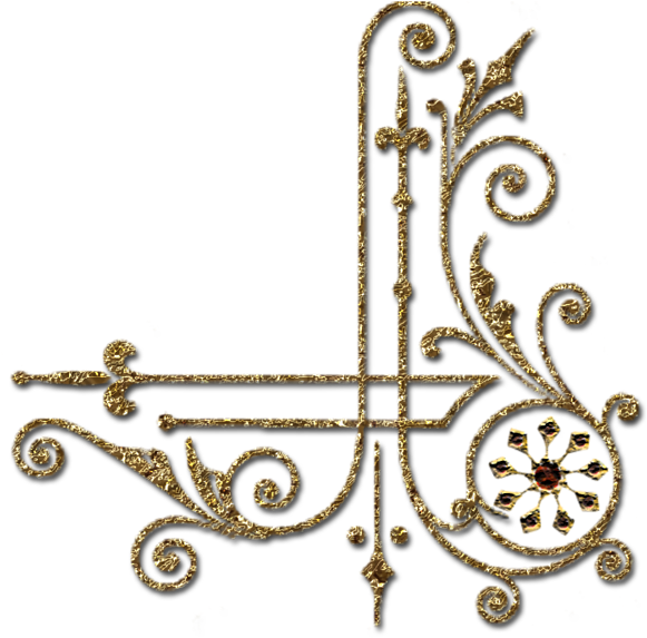 Gold Corner Elements Png Clipart - Large Size Png Image - PikPng