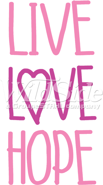 Live, Love, Hope - Heart Clipart - Large Size Png Image - PikPng