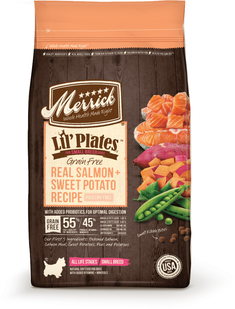 Merrick Lil' Plates Small Breed Grain Free Real Salmon - Merrick Lil ...