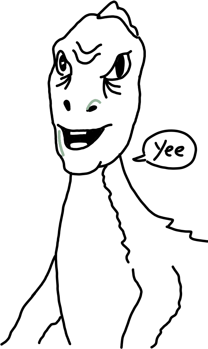 Yee - Line Art Clipart - Large Size Png Image - PikPng