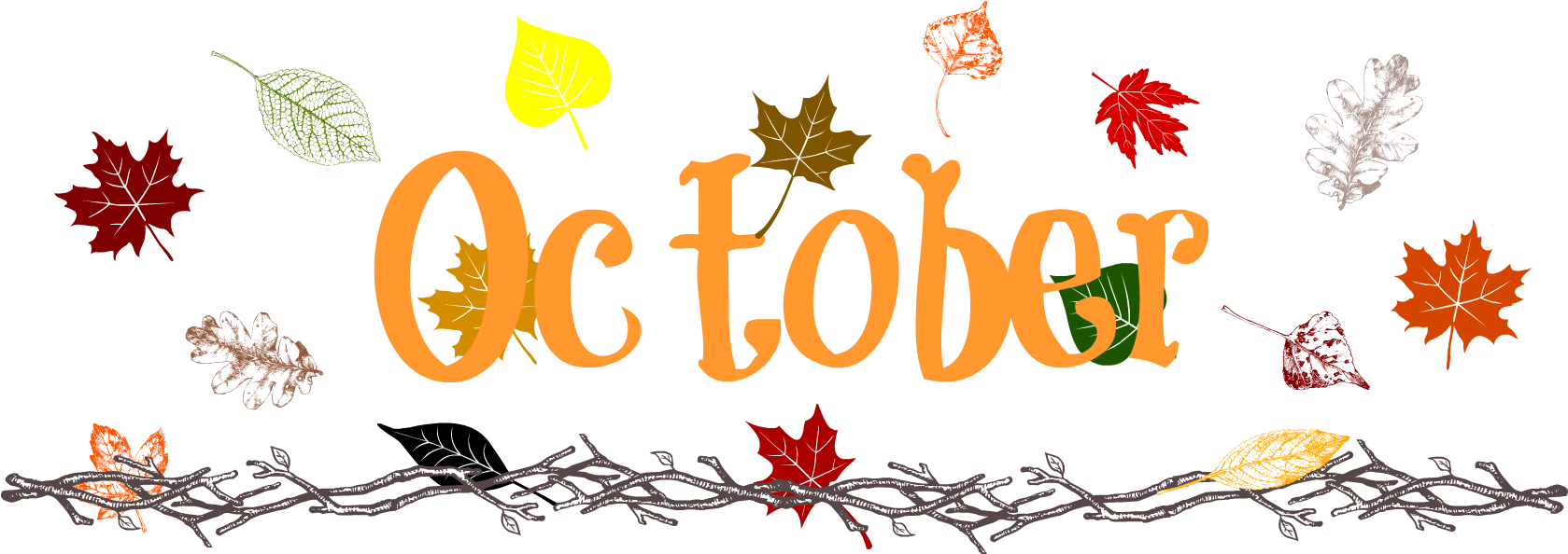 October Png Clipart - Large Size Png Image - PikPng