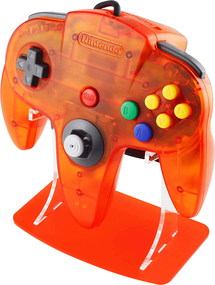 Download Fire Orange N64 Funtastic Controller - Nintendo 64 Clipart Png ...