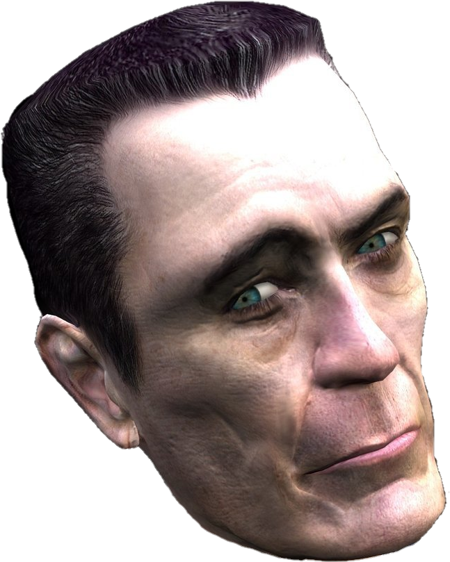 G-man Sticker Meme Template - Human Clipart - Large Size Png Image - PikPng