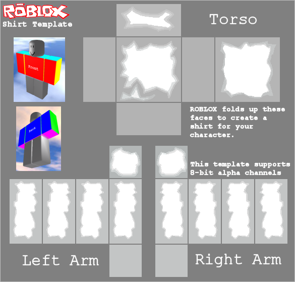 Roblox Shirt Template Transparent Roblox Transparen Shirt Template 