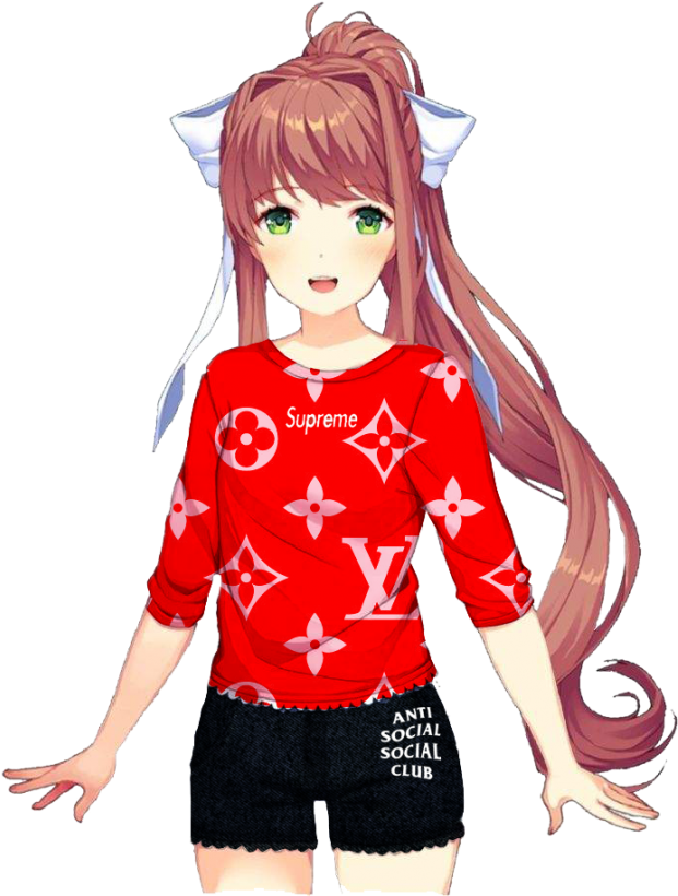 Doki Doki Literature Club Sprites Clipart - Large Size Png Image - PikPng