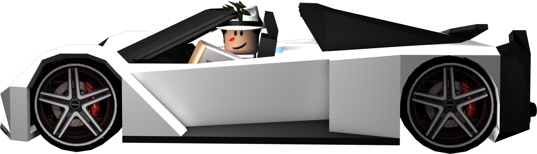 Rendered Car - Roblox Character In Car Clipart - Large Size Png Image ...