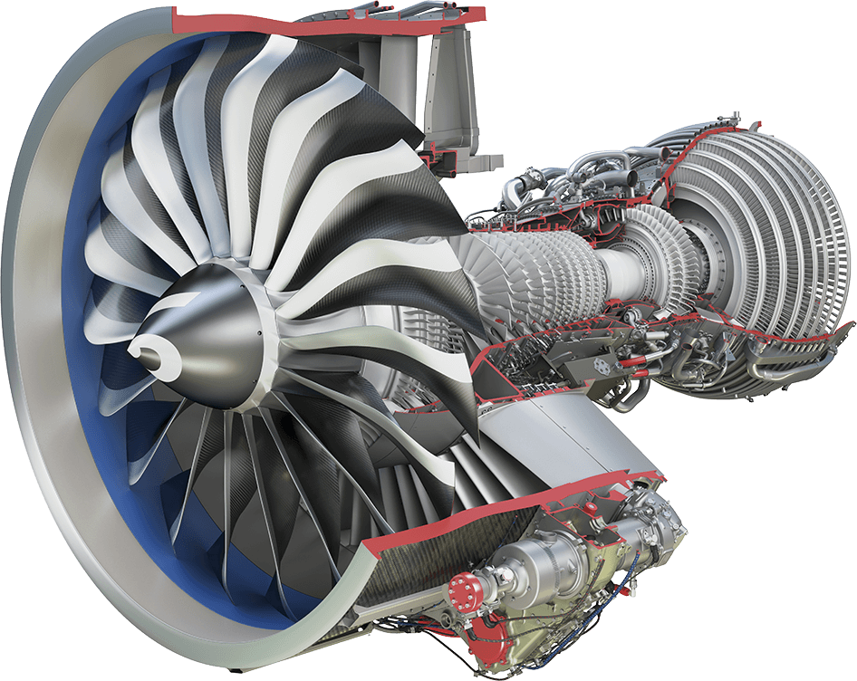 Download The Cfm Leap Engine - Leap 1b Engine Cutaway Clipart Png ...