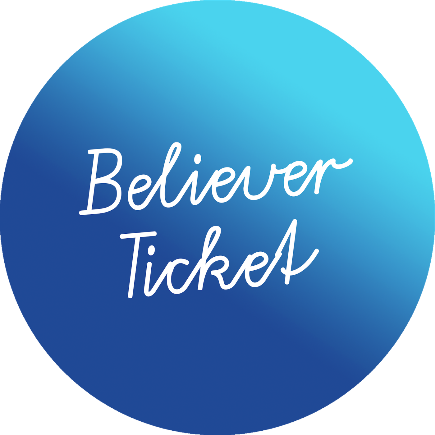 Believer Ticket2 Icon - Circle Clipart - Large Size Png Image - PikPng