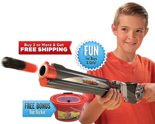 Rocket Fishing Rod® - Rocket Launcher Fishing Rod Clipart - Large Size ...