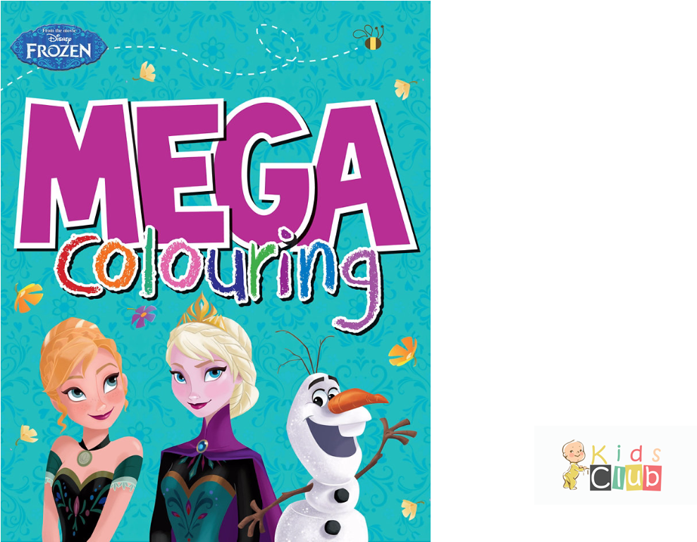 Disney Frozen Mega Colouring Book - Cartoon Clipart - Large Size Png ...