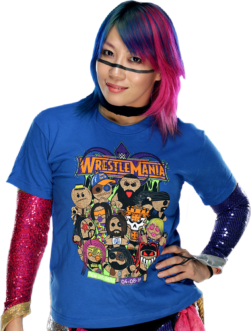 Asuka Sticker - Wwe Asuka Render Clipart - Large Size Png Image - PikPng