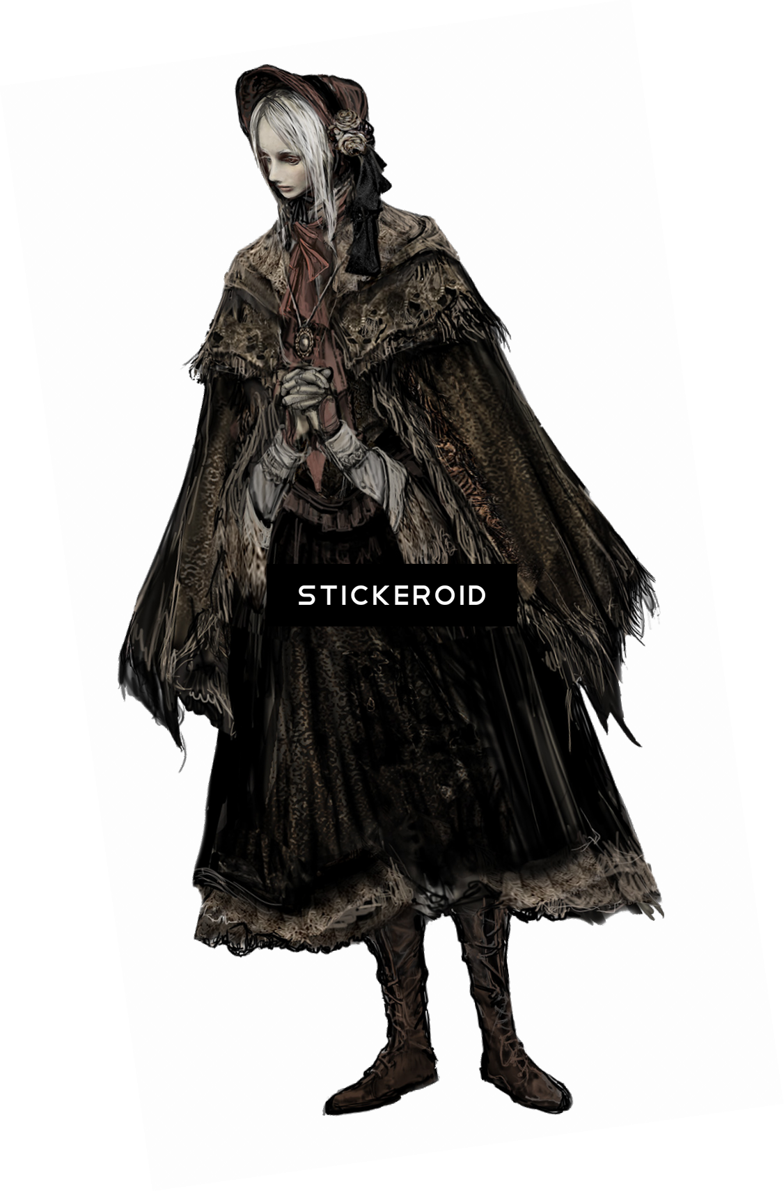 Bloodborne Transparent Trench Coat - Bloodborne Eileen Clipart - Large ...