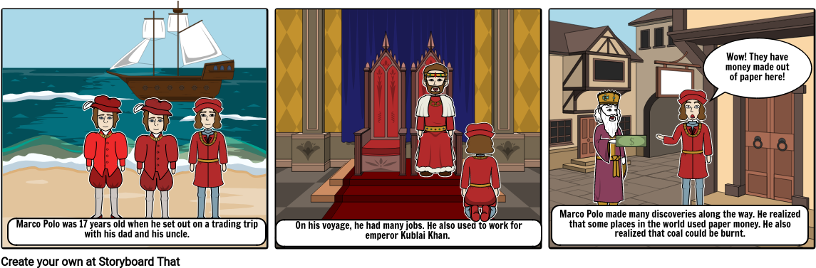 Marco Polo Storyboard - Cartoon Clipart - Large Size Png Image - PikPng