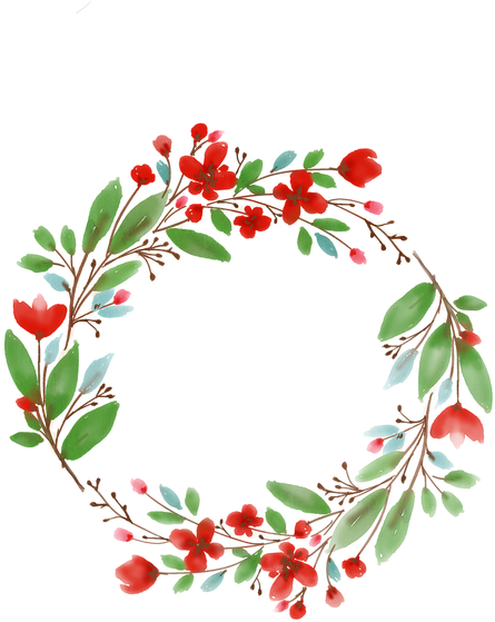 Flowers Wreath Floral Spring Decoration Ornament - Wreath Watercolor ...