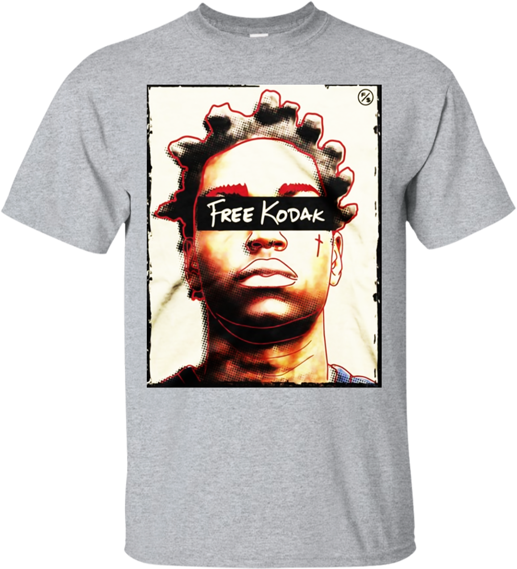 Free Kodak Black Shirt Clipart - Large Size Png Image - PikPng