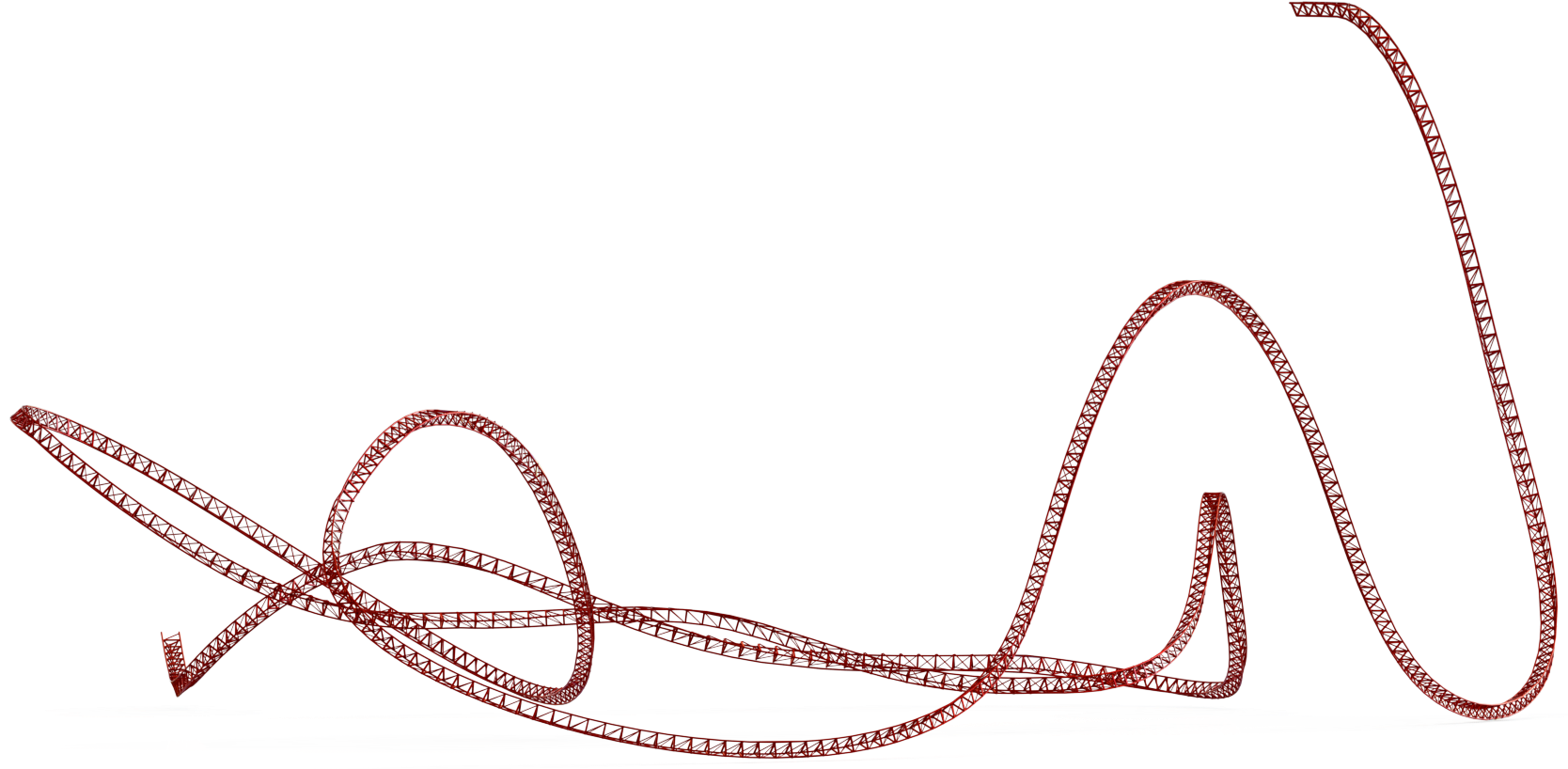 Railroad Tracks Clipart Roller Coaster Track - Roller Coaster Track Art ...