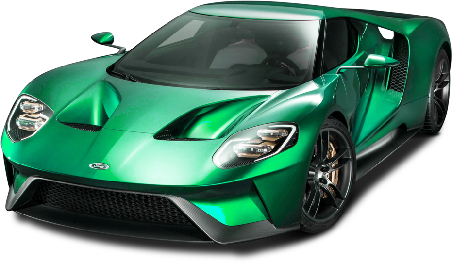 Green Sports Car - Ford Gt Png Clipart - Large Size Png Image - PikPng