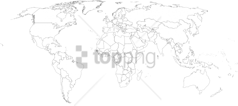 Download Free Png Blank Color World Map Png Png Image With Transparent ...