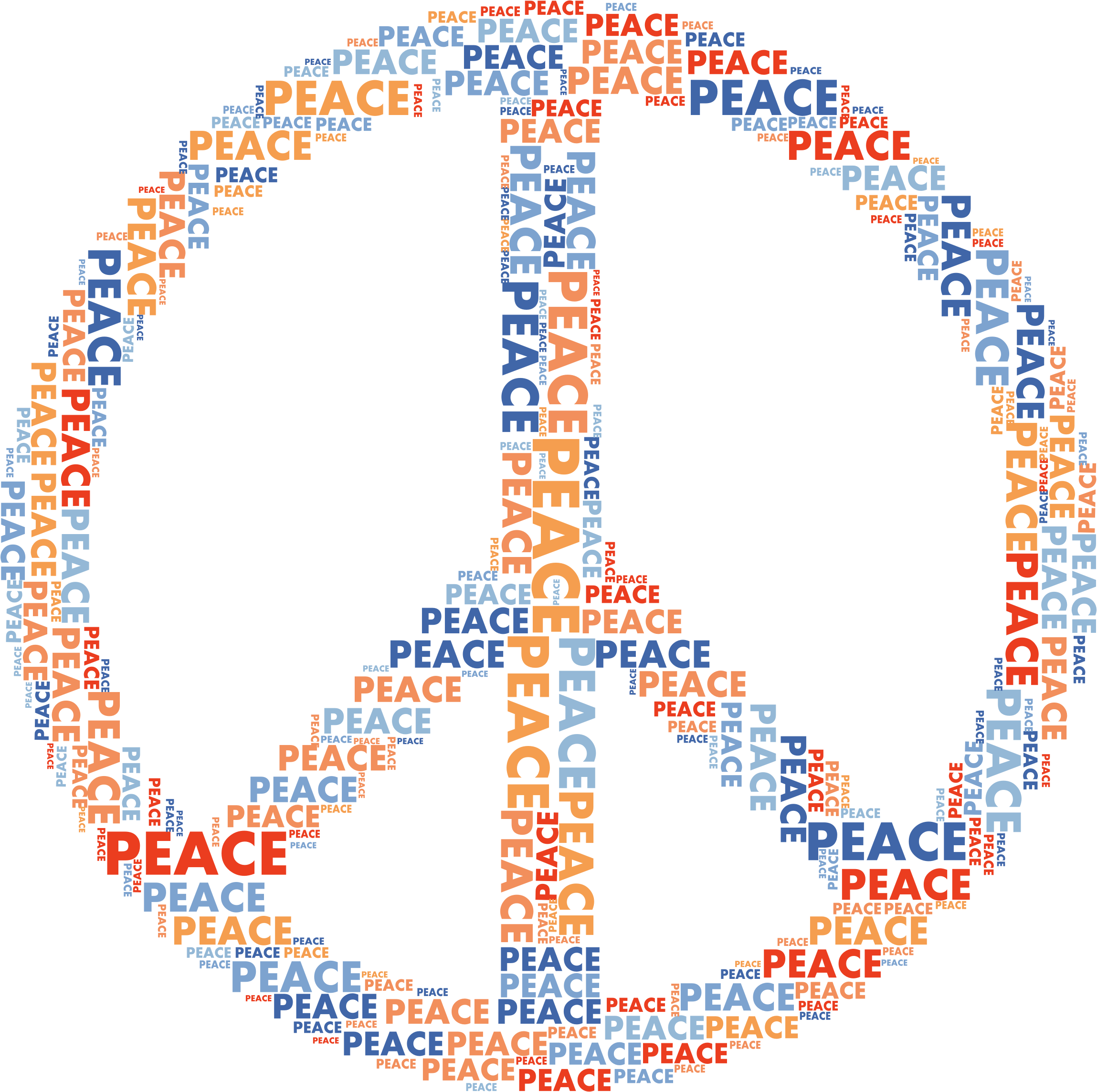 No Png Word - Peace Sign No Background Clipart - Large Size Png Image ...