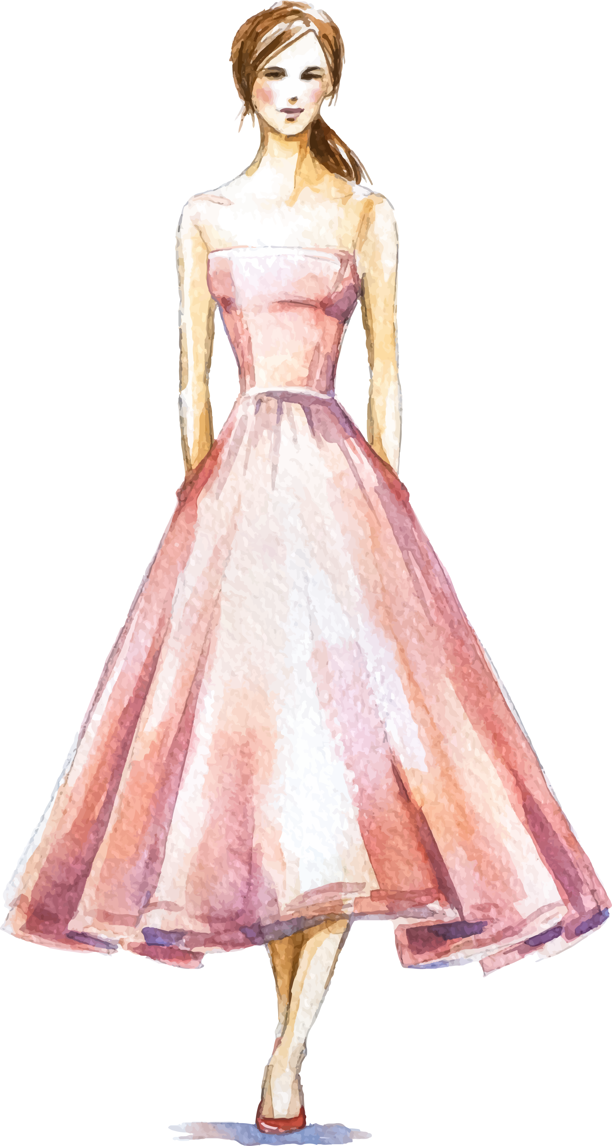 Png Download Drawing Fashion Illustration Watercolor - Fashion ...